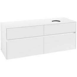 Villeroy & Boch Villeroy und Boch Collaro Waschtischunterschrank C04700MS 140 x 54,8 x 50 cm, Waschtisch rechts, White Matt