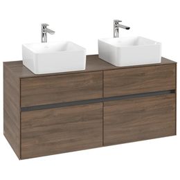 Villeroy & Boch Villeroy und Boch Collaro Waschtischunterschrank C04400VH 120 x 54,8 x 50 cm, f&uuml;r 2 Waschtische, Arizona Oak
