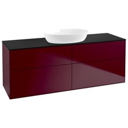 Villeroy & Boch Villeroy und Boch Finion Waschtischunterschrank FA9200HB 160x60,3cm, Abdeckplatte black matt, Peony Matt