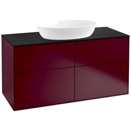 Villeroy & Boch Villeroy und Boch Finion Waschtischunterschrank FA3200HB 120x60,3cm, Abdeckplatte black matt, Peony Matt