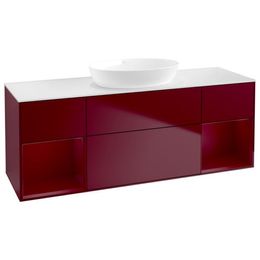 Villeroy & Boch Villeroy und Boch Finion Waschtischunterschrank GD01HBHB 120cm, Abdeckplatte white matt, Emotion, Regale Peony matt lacquer, Peony Matt