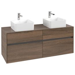 Villeroy & Boch Villeroy und Boch Collaro Waschtischunterschrank C04800VH 140 x 54,8 x 50 cm, f&uuml;r 2 Waschtische, Arizona Oak