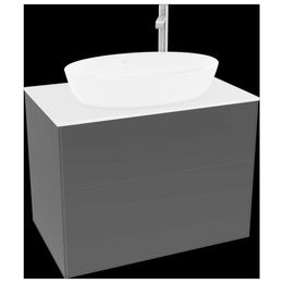Villeroy & Boch Villeroy und Boch Finion Waschtischunterschrank G87100PD 80x60,3cm, Emotion, Abdeckplatte white matt, Black matt lacquer