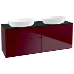 Villeroy & Boch Villeroy und Boch Finion Waschtischunterschrank GA8200HB 160x60,3cm, Emotion, Abdeckplatte black matt, Peony Matt