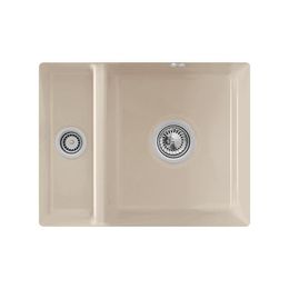 Villeroy & Boch Villeroy und Boch Unterbausp&uuml;le 675802AM mit Ablaufgarnitur und Exzenterbet&auml;tigung, Almond