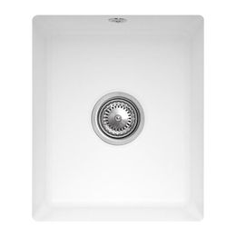 Villeroy & Boch Villeroy und Boch Unterbausp&uuml;le 332402RW mit Ablaufgarnitur und Excenterbet&auml;tigung, Stone White