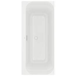 Villeroy & Boch Villeroy und Boch Loop & friends Eck-Badewanne Duo UBA170LSF2V-RW 170x75cm, eckige Innenform, stone white