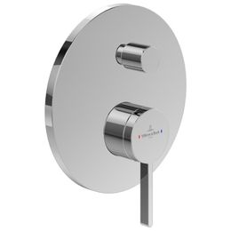 Villeroy & Boch Villeroy und Boch Dawn Fertigmontageset TVS10635311061 Unterputz-Einhebel-Wannenarmatur, mit Umsteller, Wandmontage, chrom