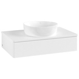 Villeroy & Boch Villeroy & Boch Antao Waschtischunterschrank 800x190x500mm L08110MT mit Beleuchtung mit Struktur FK/AP: MT/0