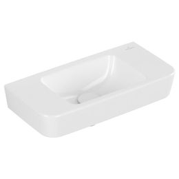 Villeroy & Boch Villeroy und Boch O.novo Handwaschbecken 434253R1 50x25cm, ohne &Uuml;berlauf, ohne Hahnloch, wei&szlig; C-plus