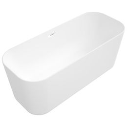 Villeroy & Boch Villeroy und Boch Finion Rechteck-Freistehwanne 177FIN7A100V2RW 170 x 70 cm, Design-Ring, stone white, chrom