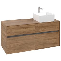 Villeroy & Boch Villeroy und Boch Collaro Waschtischunterschrank C04300RH 120x54,8x50cm, Waschtisch rechts, Kansas Oak