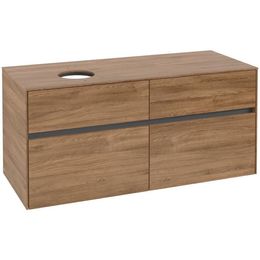 Villeroy & Boch Villeroy und Boch Collaro Waschtischunterschrank C04200RH 120x54,8x50cm, Waschtisch links, Kansas Oak