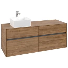 Villeroy & Boch Villeroy und Boch Collaro Waschtischunterschrank C04600RH 140x54,8x50cm, Waschtisch links, Kansas Oak