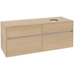 Villeroy & Boch Villeroy und Boch Collaro Waschtischunterschrank C04700VJ 140 x 54,8 x 50 cm, Waschtisch rechts, Nordic Oak