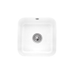 Villeroy & Boch Villeroy und Boch Unterbausp&uuml;le 670302KG mit Ablaufgarnitur, Exzenterbet&auml;tigung, Befestigungssatz, Snow White