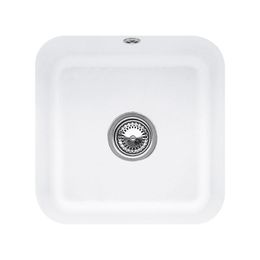 Villeroy & Boch Villeroy und Boch Unterbausp&uuml;le 670302RW mit Ablaufgarnitur, Exzenterbet&auml;tigung, Befestigungssatz, Stone White