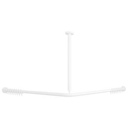 Villeroy & Boch Villeroy und Boch Vicare Funktion Duschstange 92170768 120 x 120 cm, wei&szlig;, f&uuml;r Vorhang, &uuml;ber Eck