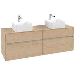 Villeroy & Boch Villeroy und Boch Collaro Waschtischunterschrank C05200VJ 160 x 54,8 x 50 cm, f&uuml;r 2 Waschtische, Nordic Oak