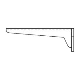 Villeroy & Boch Villeroy und Boch O.novo Sp&uuml;lbeckenkonsole 92230700 38 cm, mit Befestigungsset