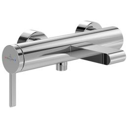 Villeroy & Boch Villeroy und Boch Dawn Einhebel-Badewannenarmatur TVT10650115161 mit Umsteller, R&uuml;ckflussschutz, Wandmontage, chrom