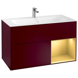 Villeroy & Boch Villeroy und Boch Finion Waschtischunterschrank F040HFHB 99,6x59,1x49,8cm, Regal rechts Gold matt, Peony Matt