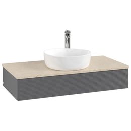 Villeroy & Boch Villeroy & Boch Antao Waschtischunterschrank 1000x190x500mm L09153GK mit Beleuchtung mit Struktur FK/AP: GK/3