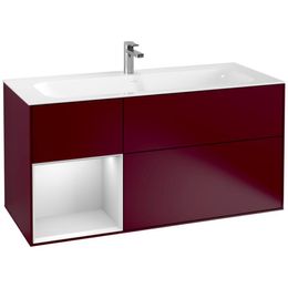 Villeroy & Boch Villeroy und Boch Finion Waschtischunterschrank F060MTHB 119,6x59,1cm, Regal links White matt lacquer, Peony Matt
