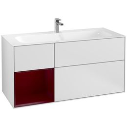 Villeroy & Boch Villeroy und Boch Finion Waschtischunterschrank G060HBMT 119,6x59,1cm, Emotion, Regal links Peony, White matt lacquer