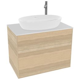 Villeroy & Boch Villeroy und Boch Finion Waschtischunterschrank G87100PC 80x60,3cm, Emotion, Abdeckplatte white matt, Oak Veneer