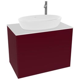Villeroy & Boch Villeroy und Boch Finion Waschtischunterschrank F87100HB 80x60,3cm, Abdeckplatte white matt, Peony Matt