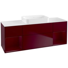 Villeroy & Boch Villeroy und Boch Finion Waschtischunterschrank G741HBHB 160x60,3x50,1cm, Regale Peony matt lacquer, Peony Matt