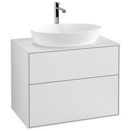 Villeroy & Boch Villeroy und Boch Finion Waschtischunterschrank G75100MT 80x60,3cm, Emotion, Abdeckplatte white matt, White matt lacquer