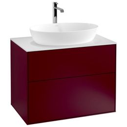 Villeroy & Boch Villeroy und Boch Finion Waschtischunterschrank G75100HB 80x60,3cm, Emotion, Abdeckplatte white matt, Peony Matt
