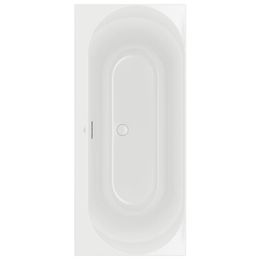 Villeroy & Boch Villeroy und Boch Loop & friends Eck-Badewanne Duo UBA170LOF2V-01 170x75cm, ovale Innenform, wei&szlig;