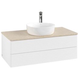 Villeroy & Boch Villeroy & Boch Antao Waschtischunterschrank 1000x360x500mm L20153MT mit Beleuchtung mit Struktur FK/AP: MT/3