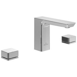Villeroy & Boch Villeroy und Boch Subway 3.0 Dreiloch-Waschtischarmatur TVW11200500061 fester Auslauf, ohne Ablaufgarnitur, chrom