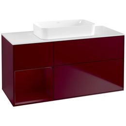 Villeroy & Boch Villeroy und Boch Finion Waschtischunterschrank G701HBHB 120x60,3x50,1cm, Regal rechts Peony, Peony Matt