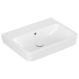 Villeroy & Boch Villeroy und Boch O.novo Einbau-/Aufsatz-Waschtisch 4A416JR1 60x46cm, eckig, ohne Hahnloch, mit &Uuml;berlauf, wei&szlig; C-plus