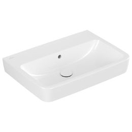 Villeroy & Boch Villeroy und Boch O.novo Waschtisch 4A416701 65 x 46 cm, ohne Hahnloch, eckig, mit &Uuml;berlauf, wei&szlig;