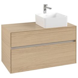 Villeroy & Boch Villeroy und Boch Collaro Waschtischunterschrank C04000VJ 100 x 54,8 x 50 cm, Waschtisch rechts, Nordic Oak