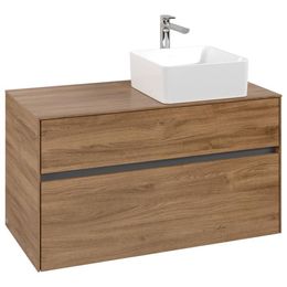 Villeroy & Boch Villeroy und Boch Collaro Waschtischunterschrank C04000RH 100x54,8x50cm, Waschtisch rechts, Kansas Oak