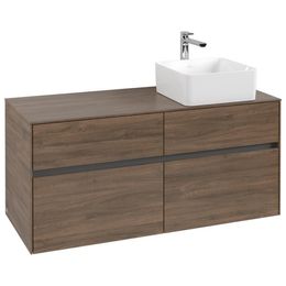 Villeroy & Boch Villeroy und Boch Collaro Waschtischunterschrank C04300VH 120 x 54,8 x 50 cm, Waschtisch rechts, Arizona Oak