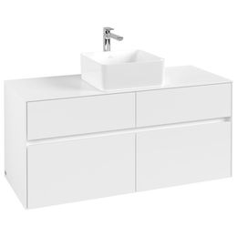 Villeroy & Boch Villeroy und Boch Collaro Waschtischunterschrank C04100MS 120 x 54,8 x 50 cm, Waschtisch mittig, White Matt