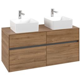 Villeroy & Boch Villeroy und Boch Collaro Waschtischunterschrank C04400RH 120x54,8x50cm, f&uuml;r 2 Waschtische, Kansas Oak