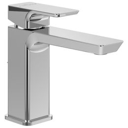 Villeroy & Boch Villeroy und Boch Subway 3.0 Einhebel-Waschtischarmatur TVW11200200061 mit Zugstangen-Ablaufgarnitur, chrom