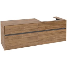 Villeroy & Boch Villeroy und Boch Collaro Waschtischunterschrank C02300RH 160x54,8x50cm, Waschtisch rechts, Kansas Oak