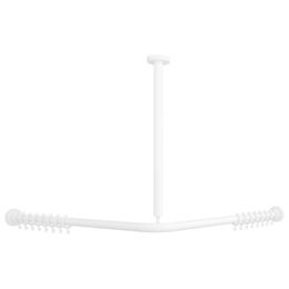 Villeroy & Boch Villeroy und Boch Vicare Funktion Duschstange 92170568 90 x 90 cm, wei&szlig;, f&uuml;r Vorhang, &uuml;ber Eck