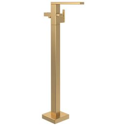 Villeroy & Boch Villeroy und Boch Mettlach Einhebel-Badewannenarmatur TVT12600300076 bodenstehend, brushed gold