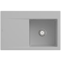 Villeroy & Boch Villeroy und Boch Subway Style 45 Einbausp&uuml;le 334701SM rechts, mit Ablaufgarnitur, Handbet&auml;tigung, steam CeramicPlus, 78 x 51 cm